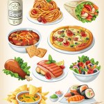 Arabic Food Icons Set Stock Vector Image by ©macrovector #84088824