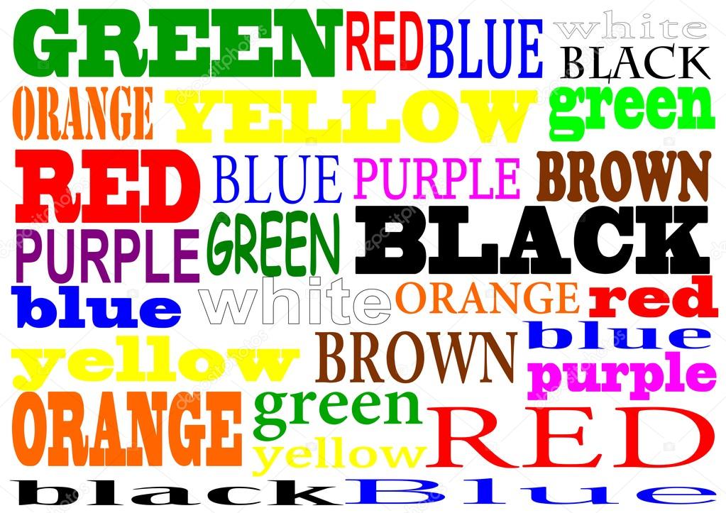 Color words — Stock Photo © petr73 #16186609