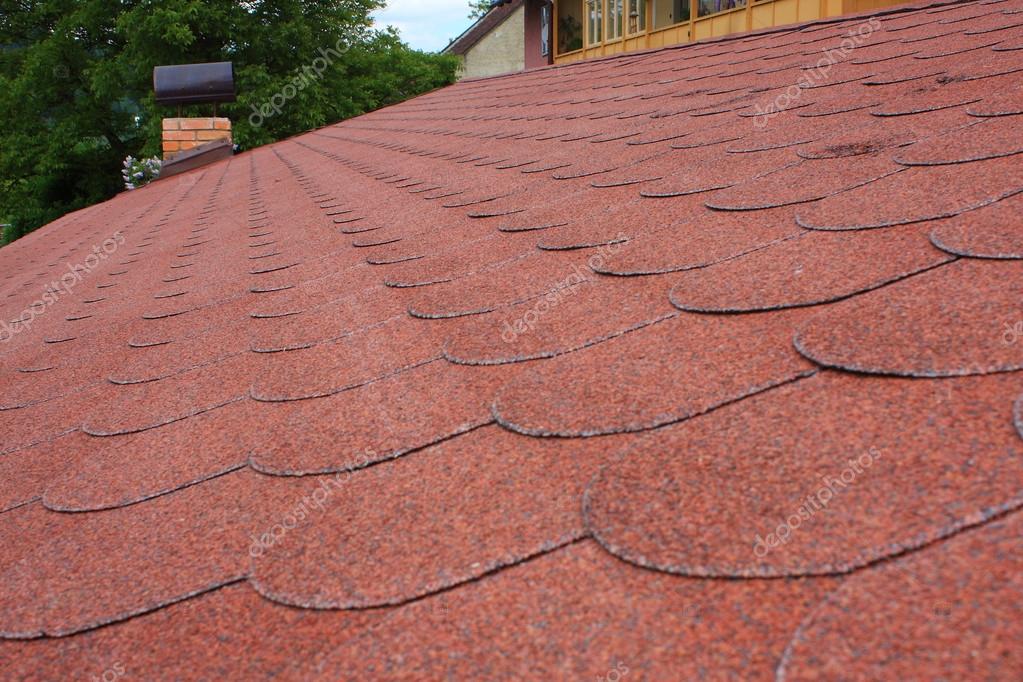 Red asphalt shingle — Stock Photo © petr73 #26069133