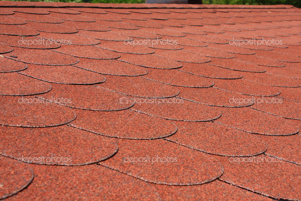 Red asphalt shingle — Stock Photo © petr73 #26069141
