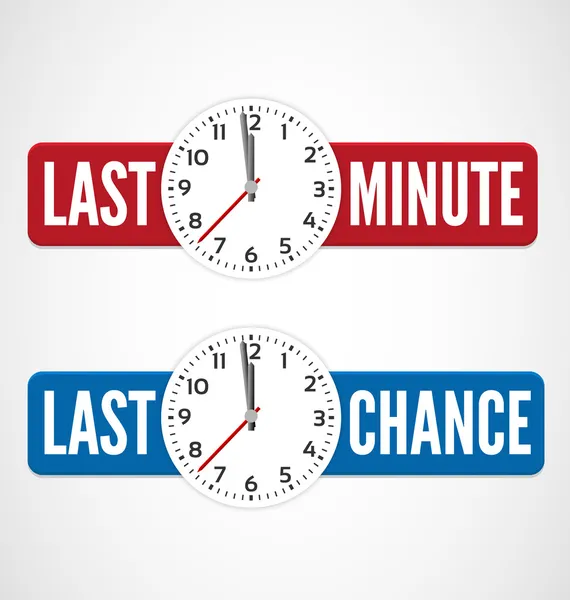 301 Last chance clock Vector Images | Depositphotos