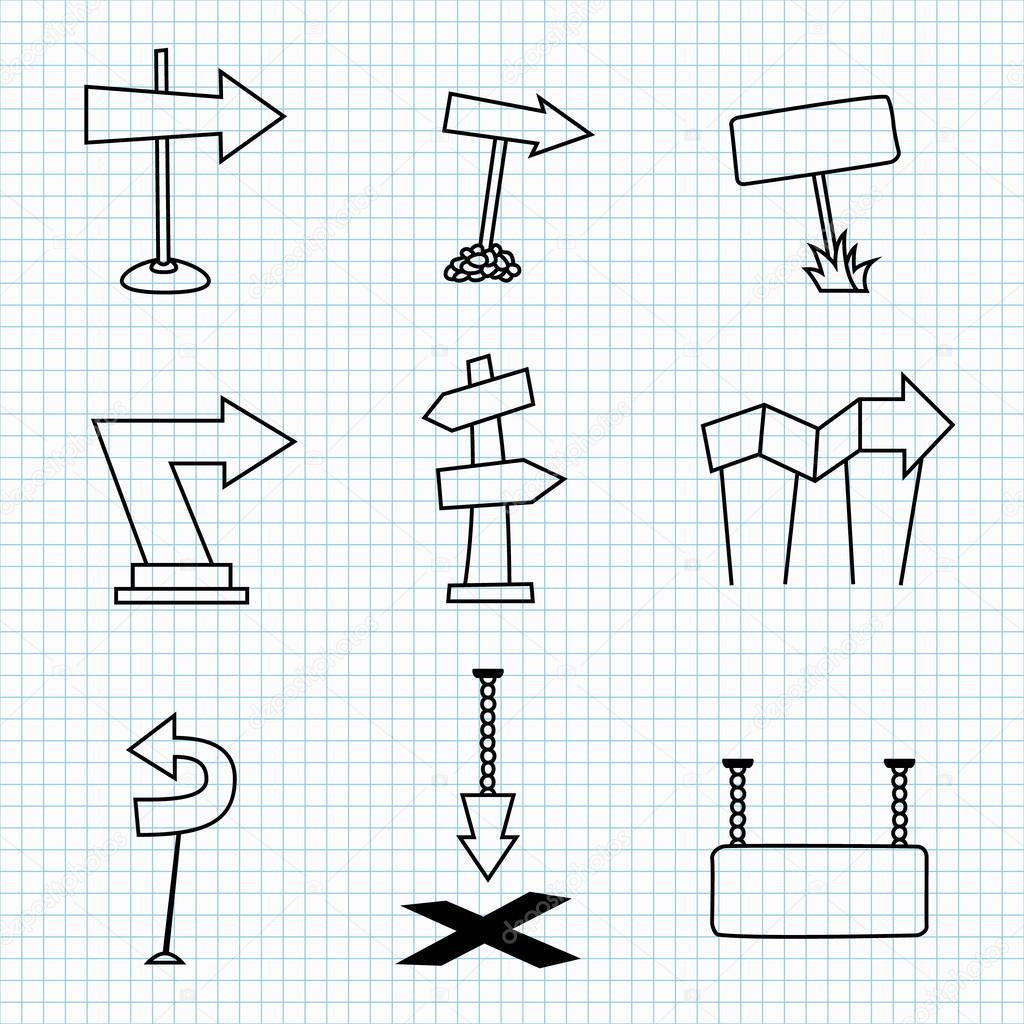 Cartoon Arrows Stock Vector by ©hollygraphic 46925261