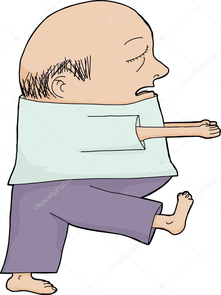 Sleepwalking Man Stock Vector Image By ©theblackrhino 40803447