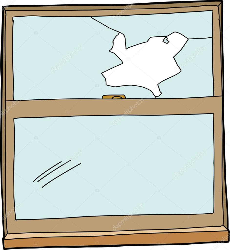 Broken Cartoon Window — Stock Vector © theblackrhino #47441069