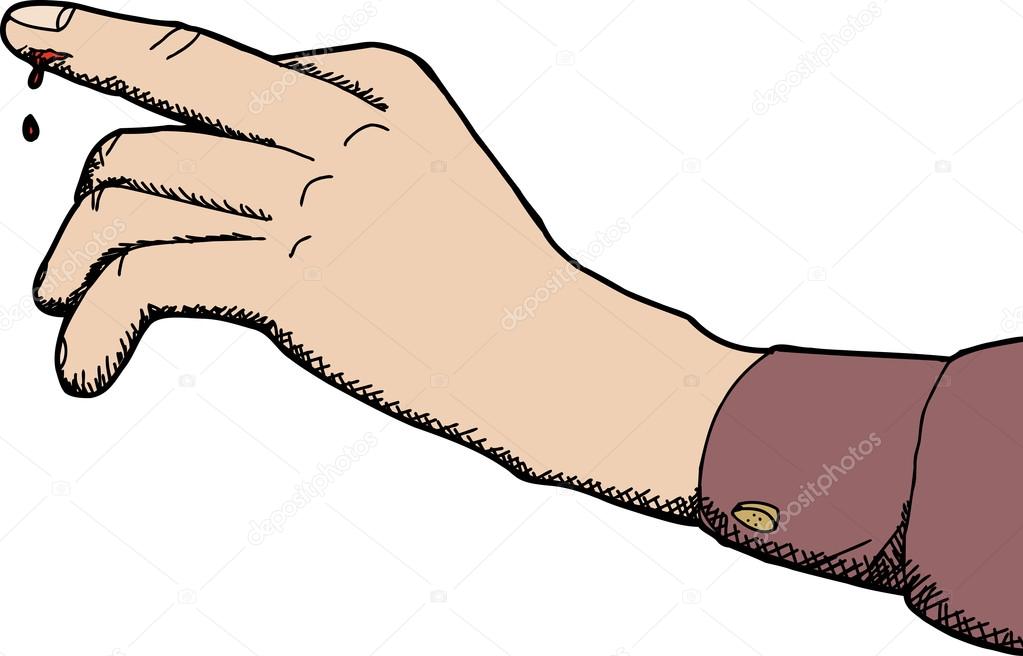 Cut Finger — Stock Vector © theblackrhino #50177699