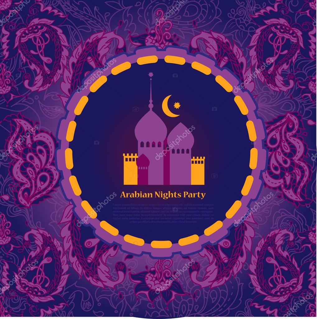 Arabian Nights Invitation