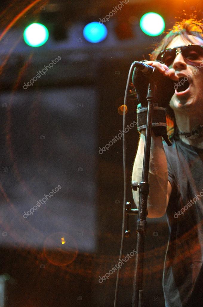 Marky Ramone punk drummer and his band performs ive on the stage during ...