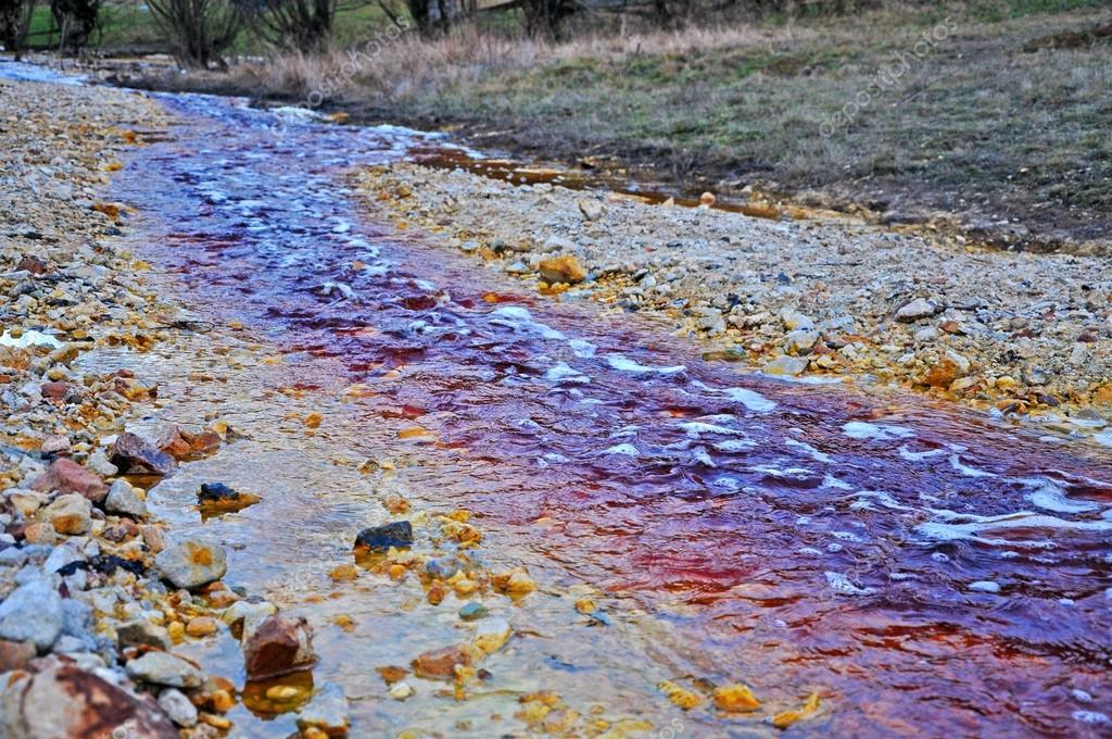 Contaminated mine water pollution — Stock Photo © salajean #38324555