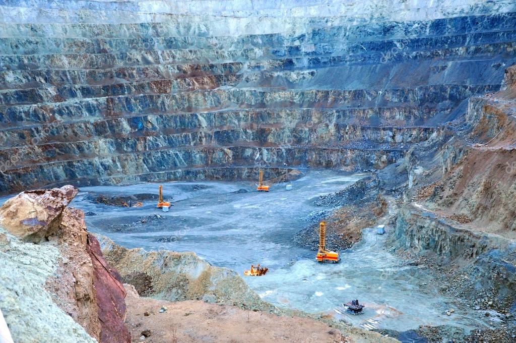 Open pit gold mine in Rosia Montana, Romania Stock Photo by ©salajean ...