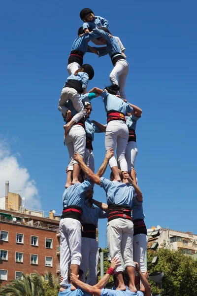 Catalan human pyramid – Stock Editorial Photo © santirf #10356205