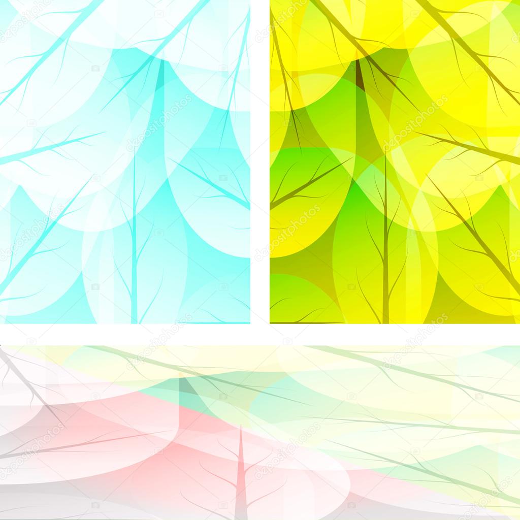 Fondo otoñal de hojas coloreadas de árboles 2022