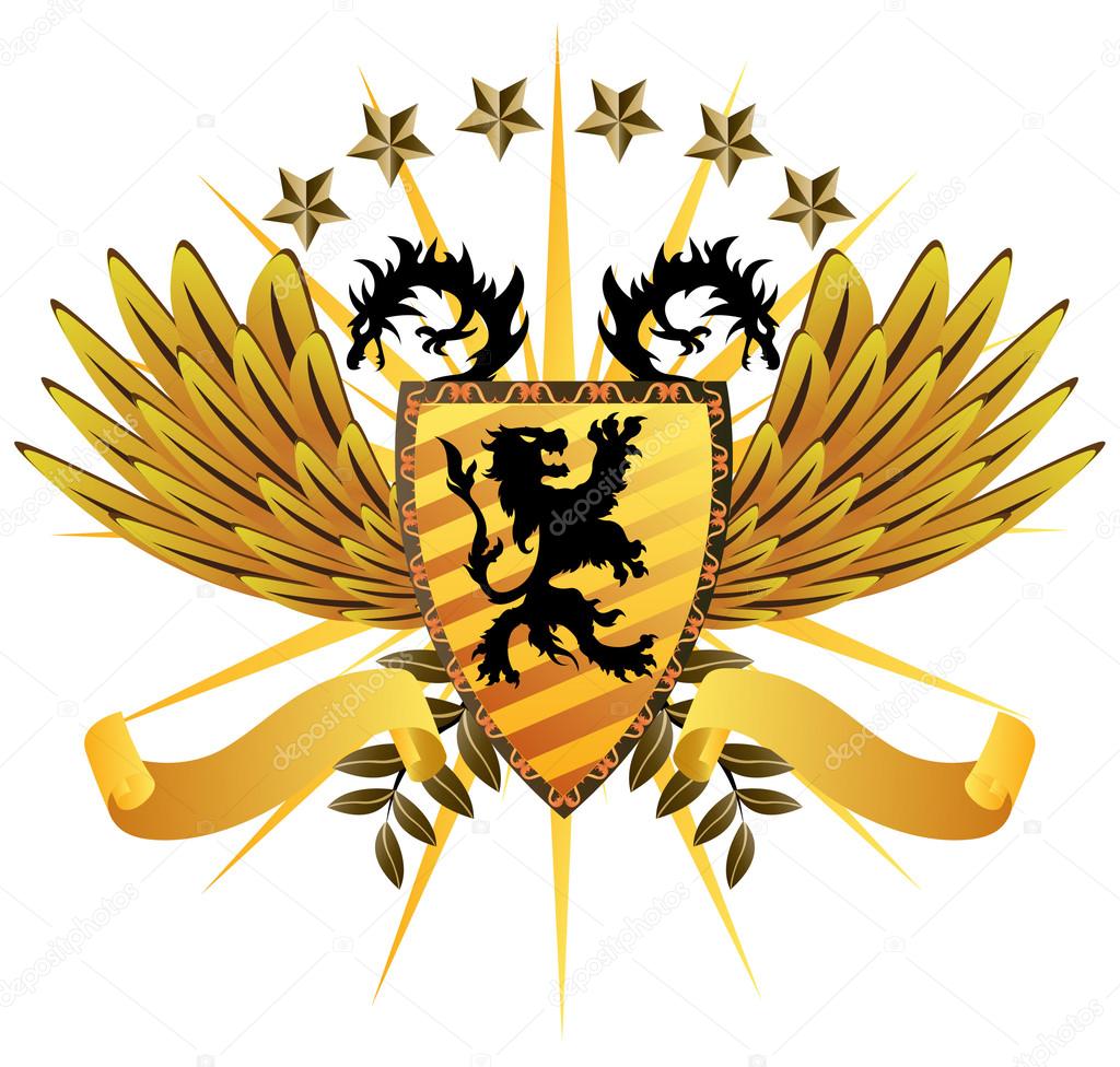 Lion shield Stock Vector Image by ©danielfela #24237537