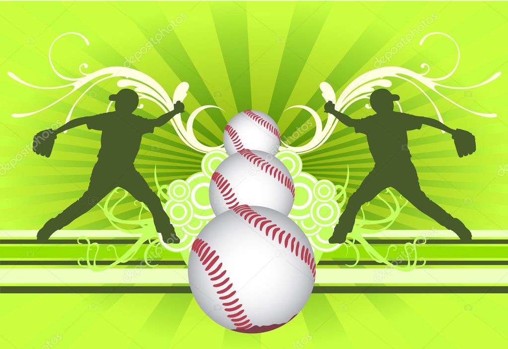 Baseball background Stock Vector Image by ©danielfela #24918113