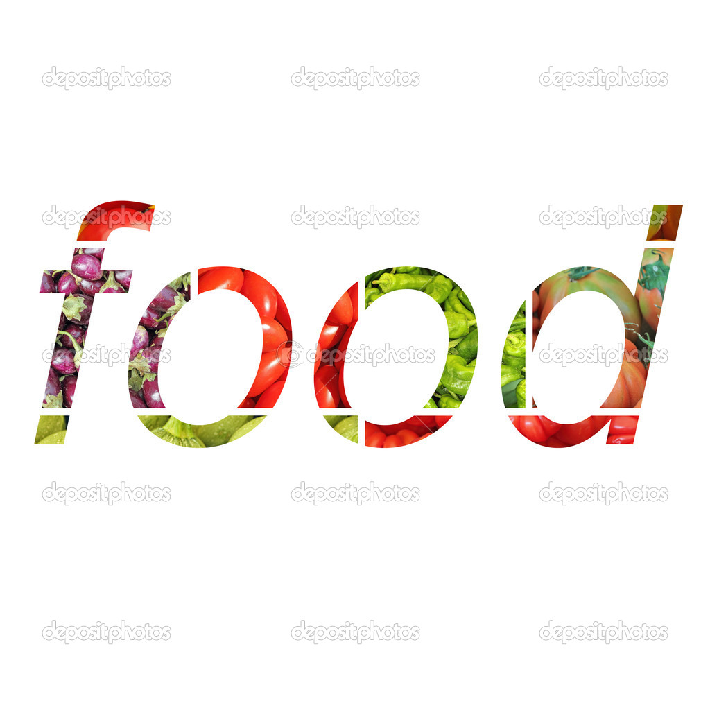The Word Food Written In Food