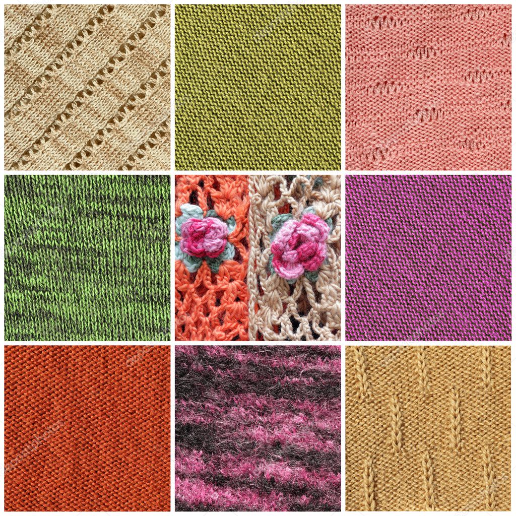Seamless patterns with fabric texture — Stock Photo © Malgorzata ...