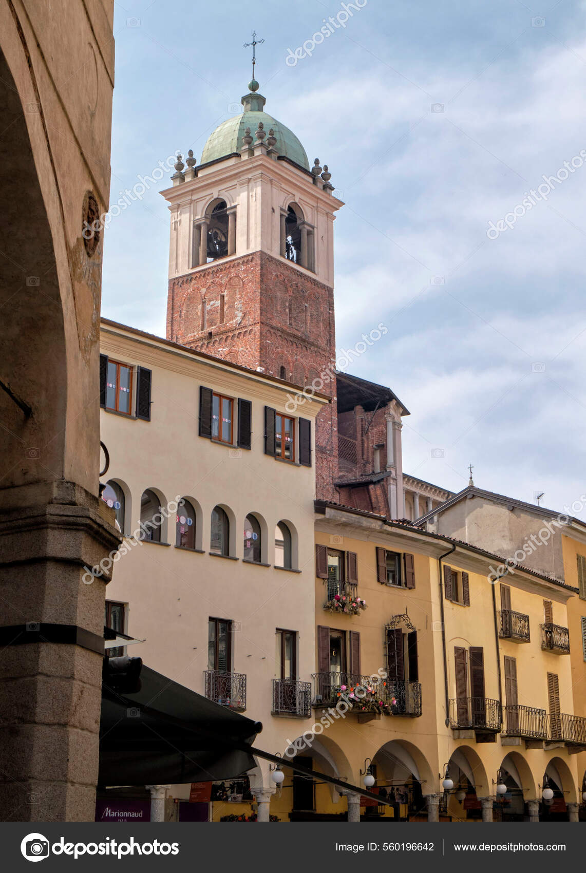 2022 March Historic Facade Tower Architectural Element City Novara ...