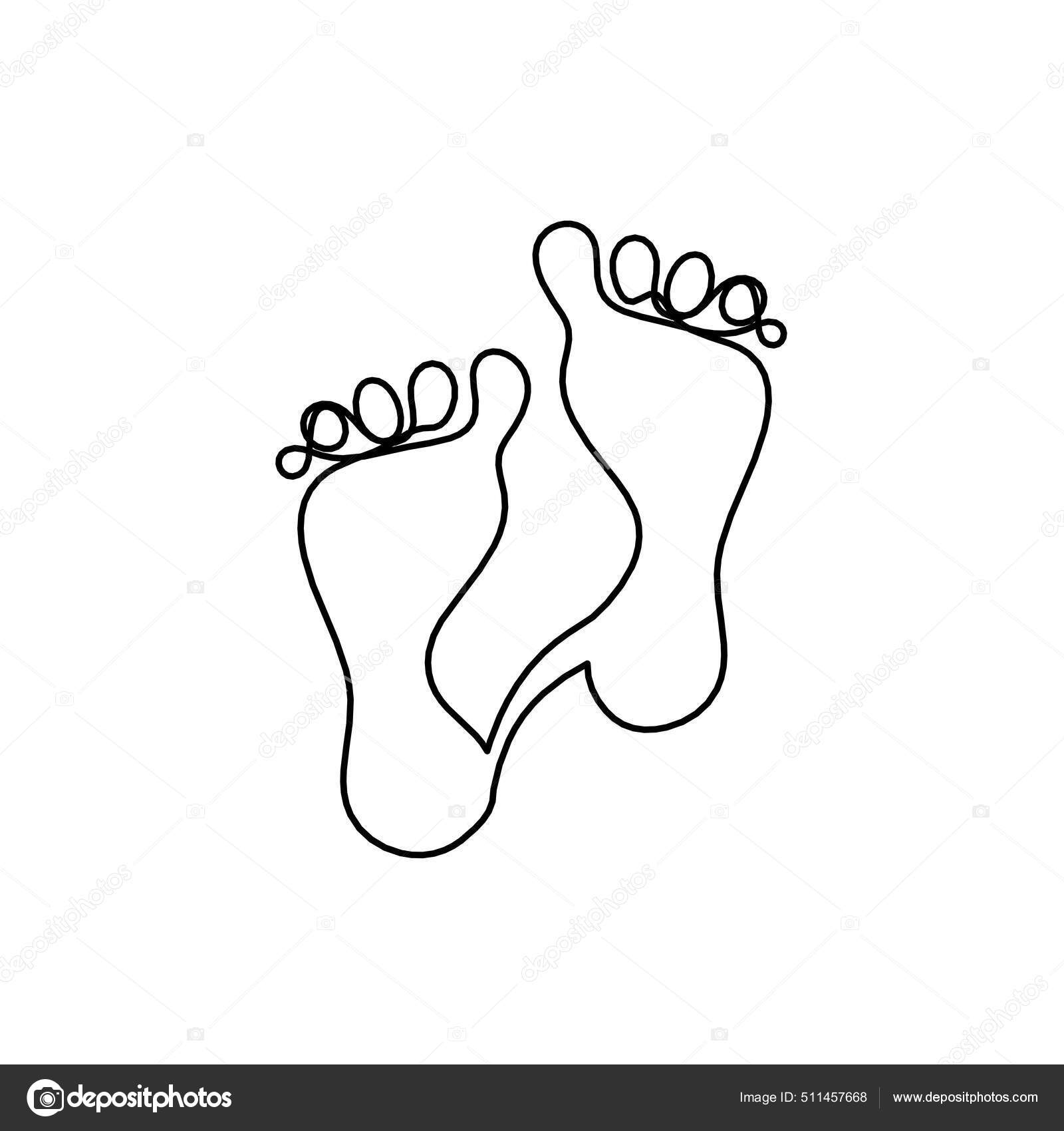 Footprints Drawing