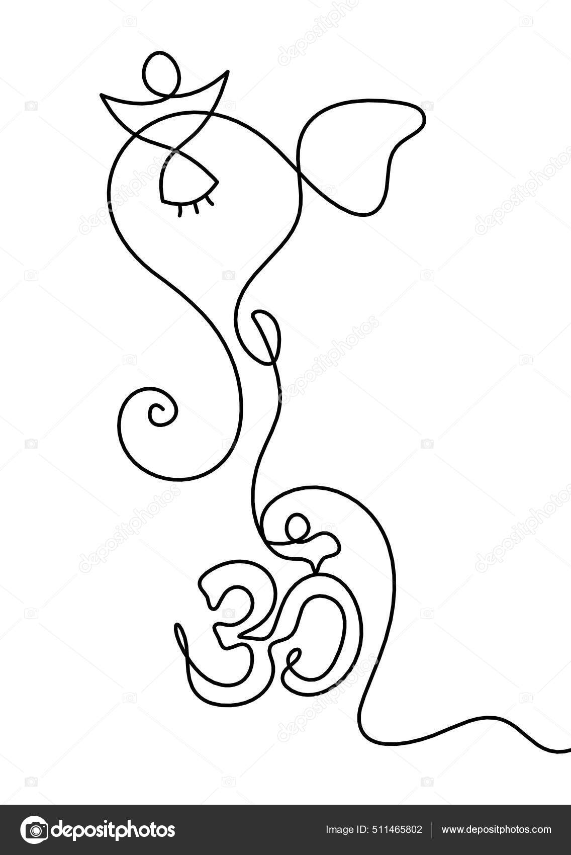 How To Draw A Simple Lord Ganesha