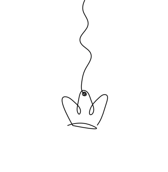 Abstract Crown Line Drawing White Background Stock Vector by ©sun_tiger ...