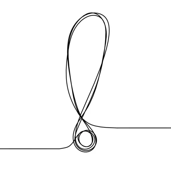 Man Silhouette Profile Exclamation Mark Line Drawing White Background ...