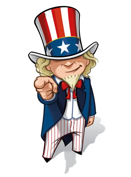 Uncle Sam Full Body Drawing