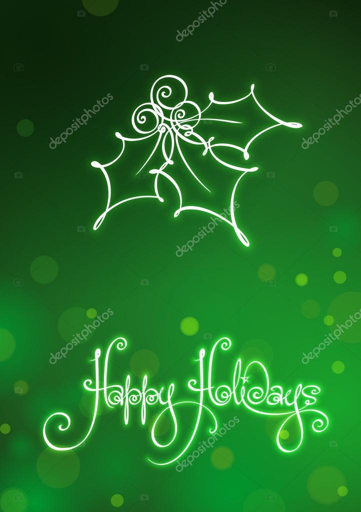 Tarjeta de Felices Fiestas Vector de stock por ©nazlisart 16369793