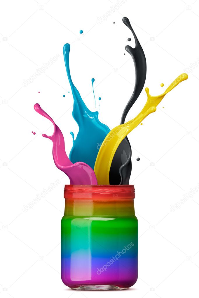 Colorful ink splashing — Stock Photo © ifong #29760705