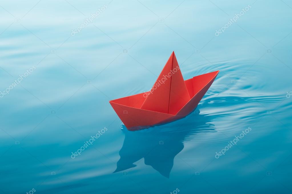 Paper boat sailing — Stock Photo © ifong #32063201