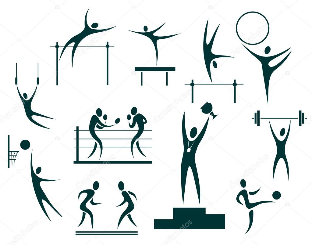 Sport symbols set Stock Photo by ©tokhiti 26810947