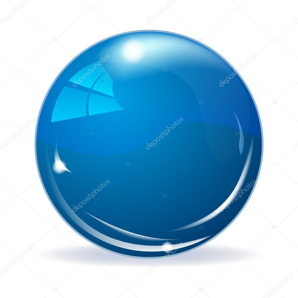 Blue ball Stock Vector by ©pavlentii 16962995