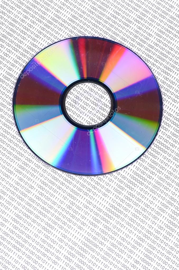 DVD and binary code — Stock Photo © anaken2012 #12690091