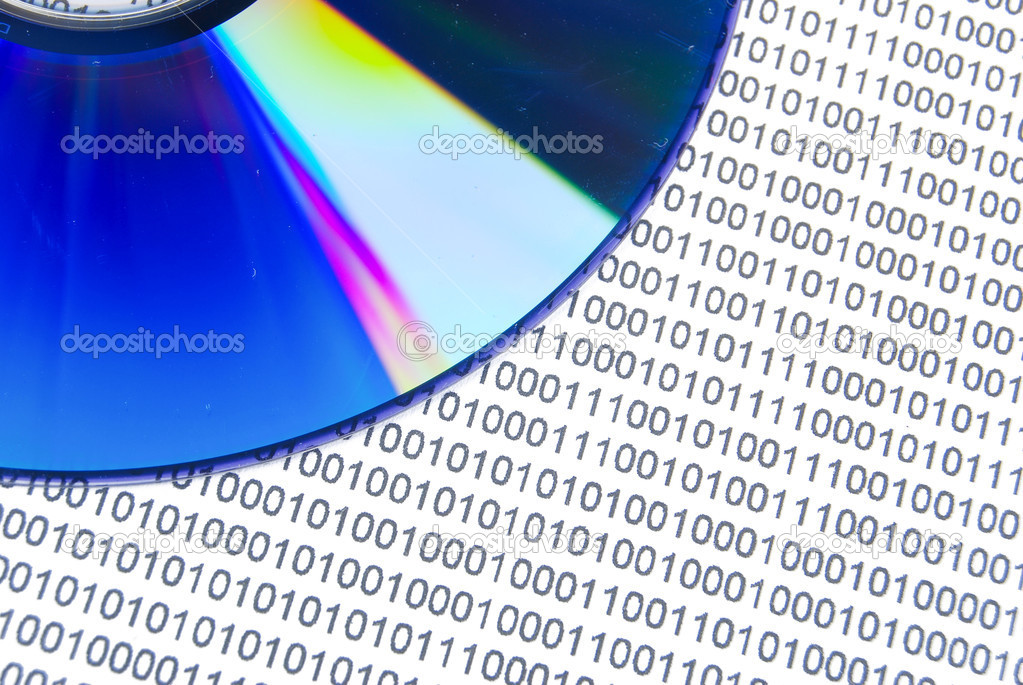 DVD and binary code — Stock Photo © anaken2012 #13664226