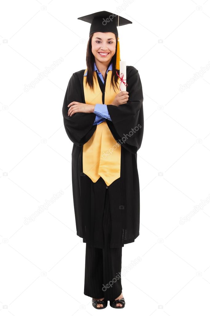 Female graduate — Stock Photo © iodrakon #30170889