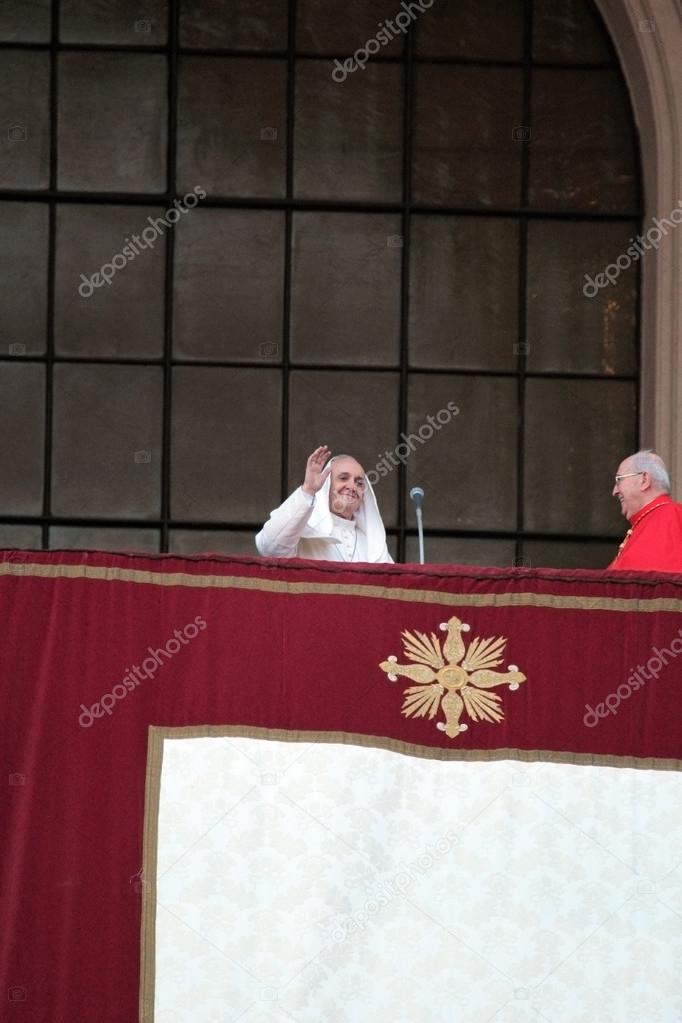 Pope Francis I during the settlement St. John Lateran, Rome — Stock ...
