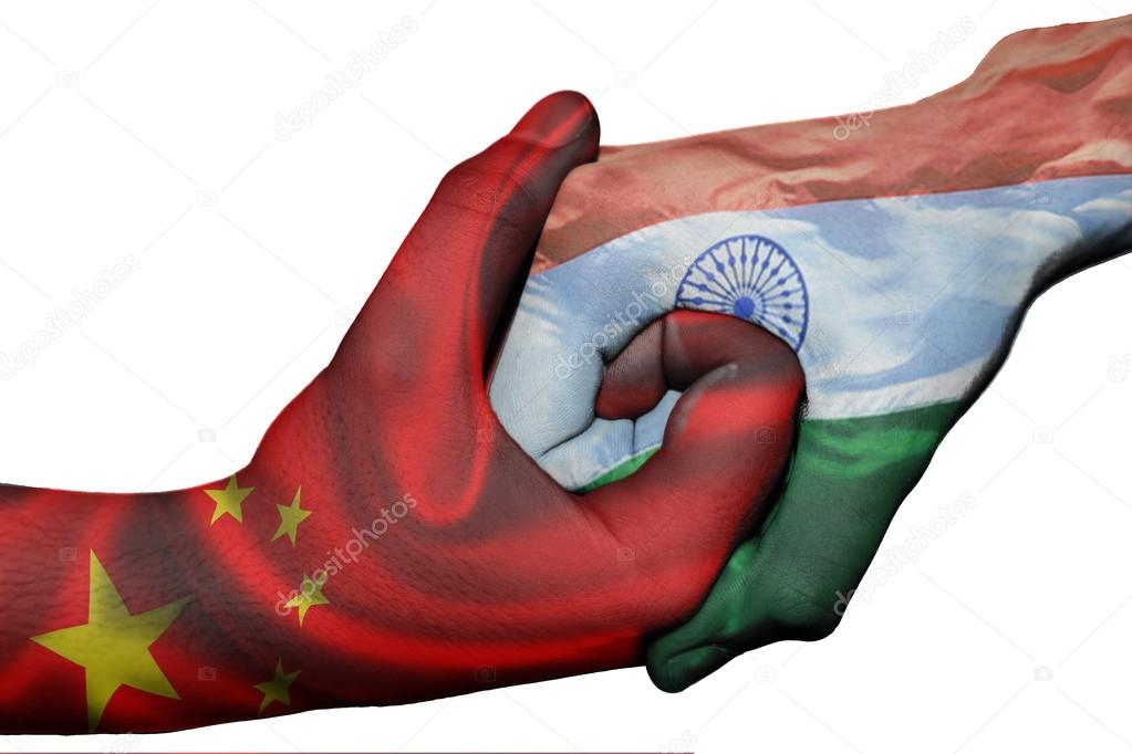 Handshake between China and India Stock Photo by ©MattiaATH 50067361