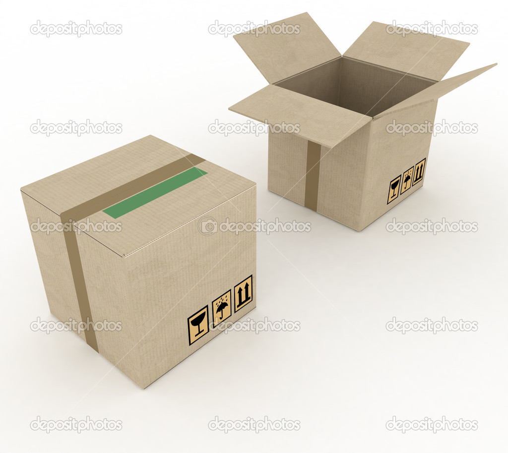 Cardboard boxes Stock Photo by ©3DDock 19719555