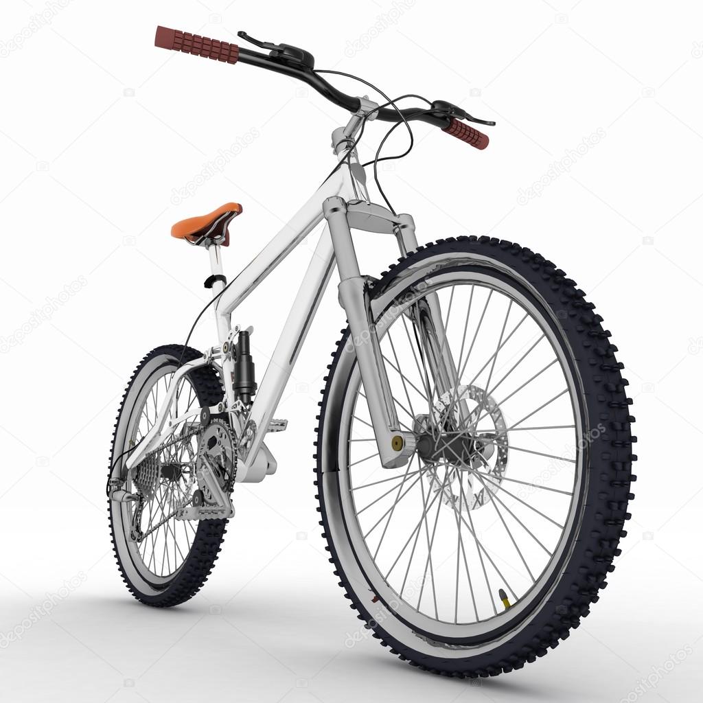 Bicycle isolated on white background Stock Photo by ©3DDock 23961081