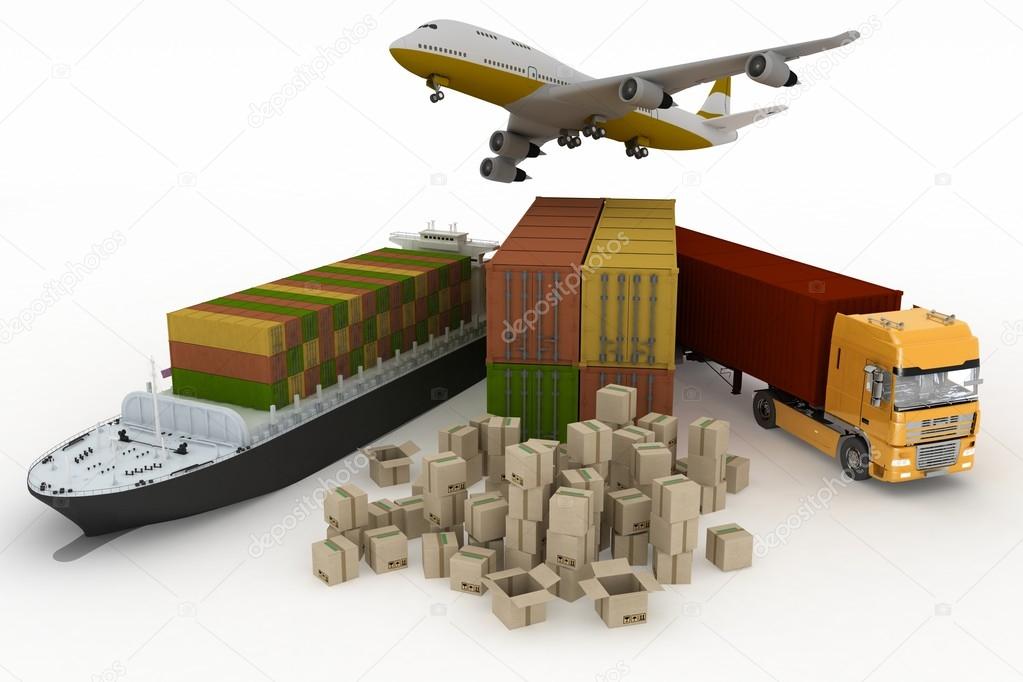 Types of transport of transporting are loads Stock Photo by ©3DDock ...