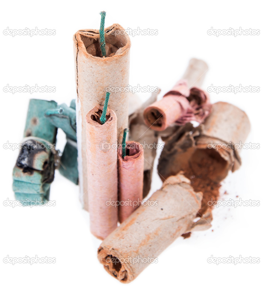 Exploded Firecrackers on white Stock Photo by ©HandmadePicture 18194785