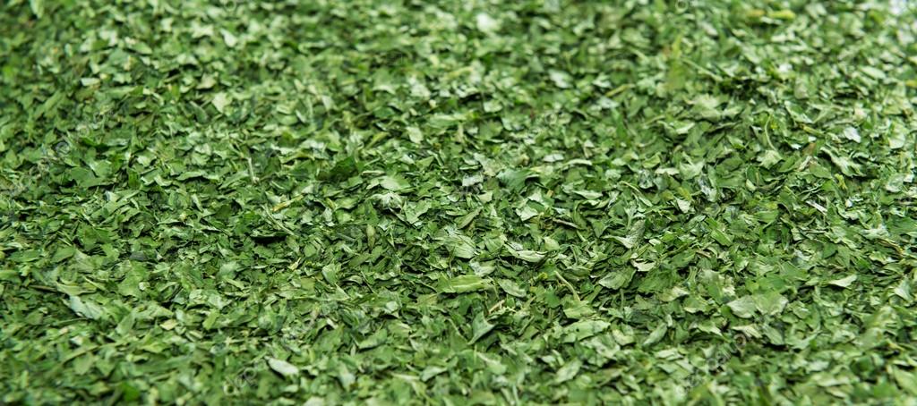 Perejil seco como imagen de fondo de los alimentos 2022