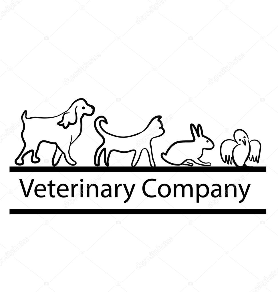 Vector logo entreprise vétérinaire — Image vectorielle #25654311