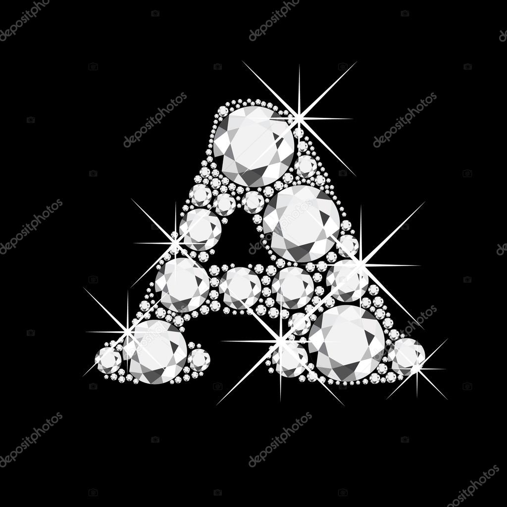Letter C with diamonds bling bling Stock Vector Image by ©Glopphy #34109505