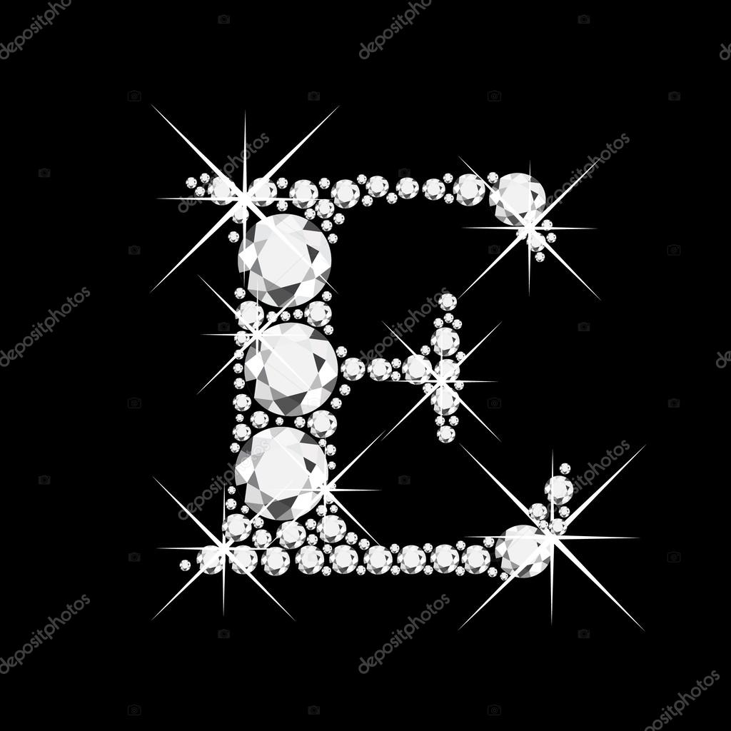Letter C with diamonds bling bling Stock Vector Image by ©Glopphy #34109509
