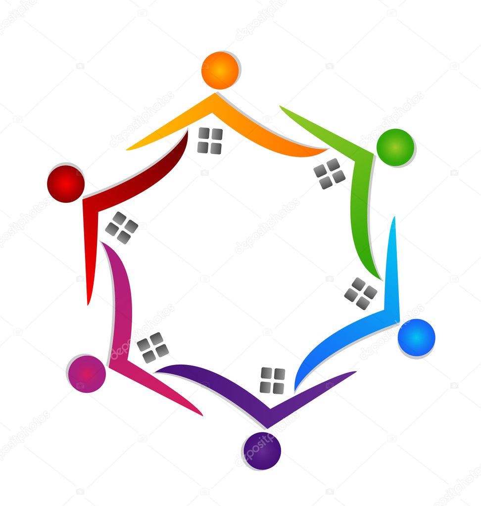 Real estate teamwork logo vector Stock Vector Image by ©Glopphy #34947441