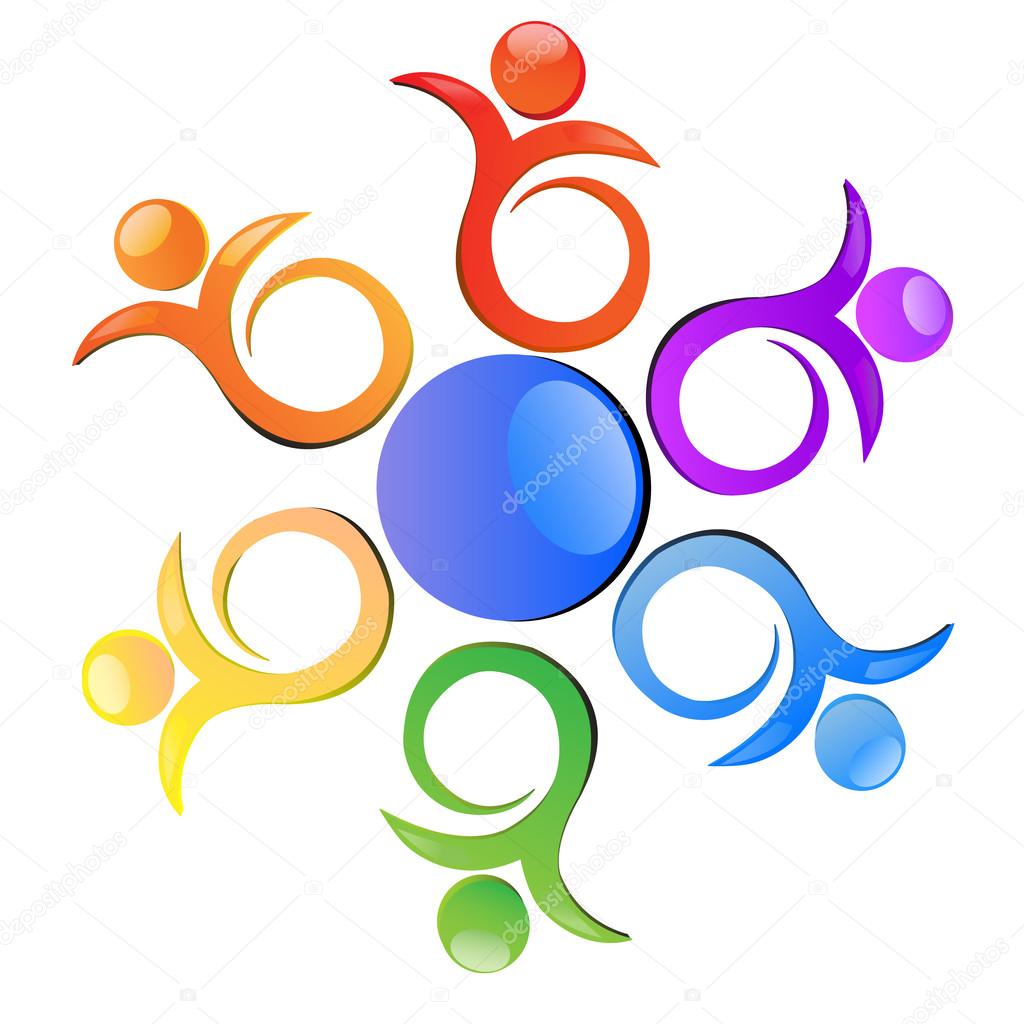 Teamwork people logo Stock Vector Image by ©Glopphy #35352749
