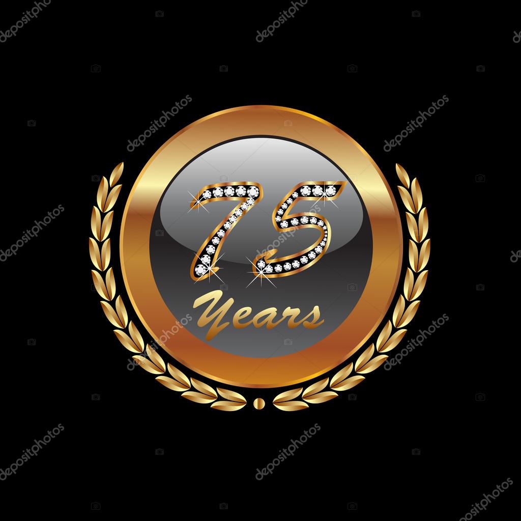 75 years diamond anniversary vector design Stock Vector Image by ...