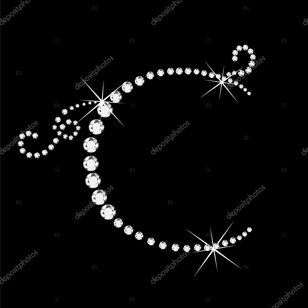 C Letter with diamonds bling stars Stock Vector Image by ©Glopphy #38275727