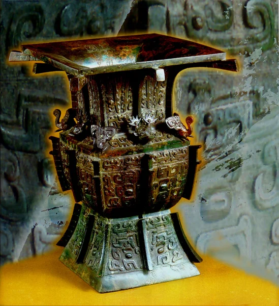 The ancient Chinese bronze ware, - Stock Image - Everypixel