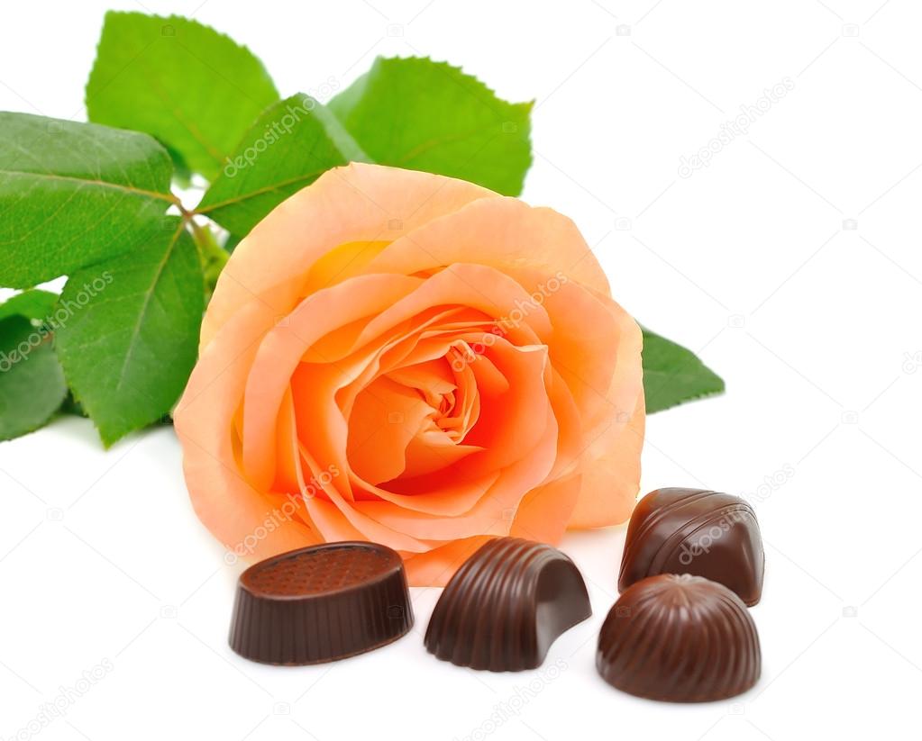 Roses and chocolates Stock Photo by ©Olyina 12176338