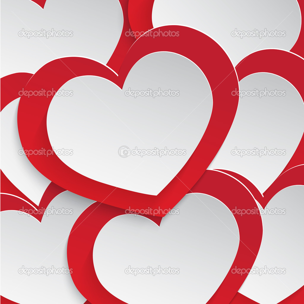 Paper hearts Stock Vector by ©Olyina 50965631